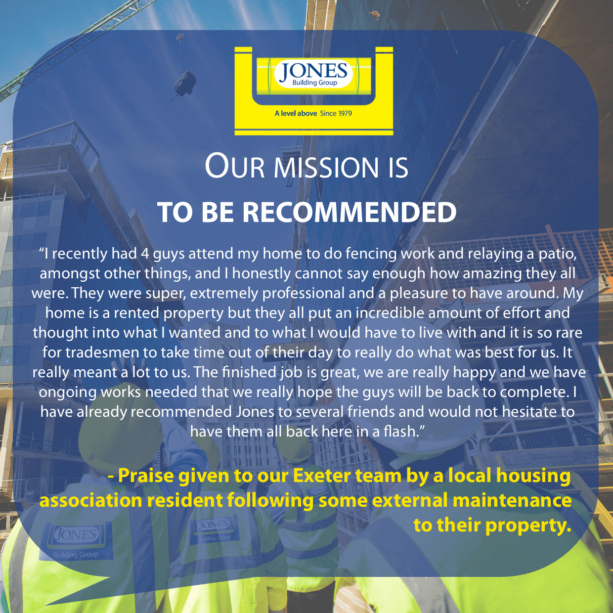 About Us | Jones Building Group Yeovil, Somerset